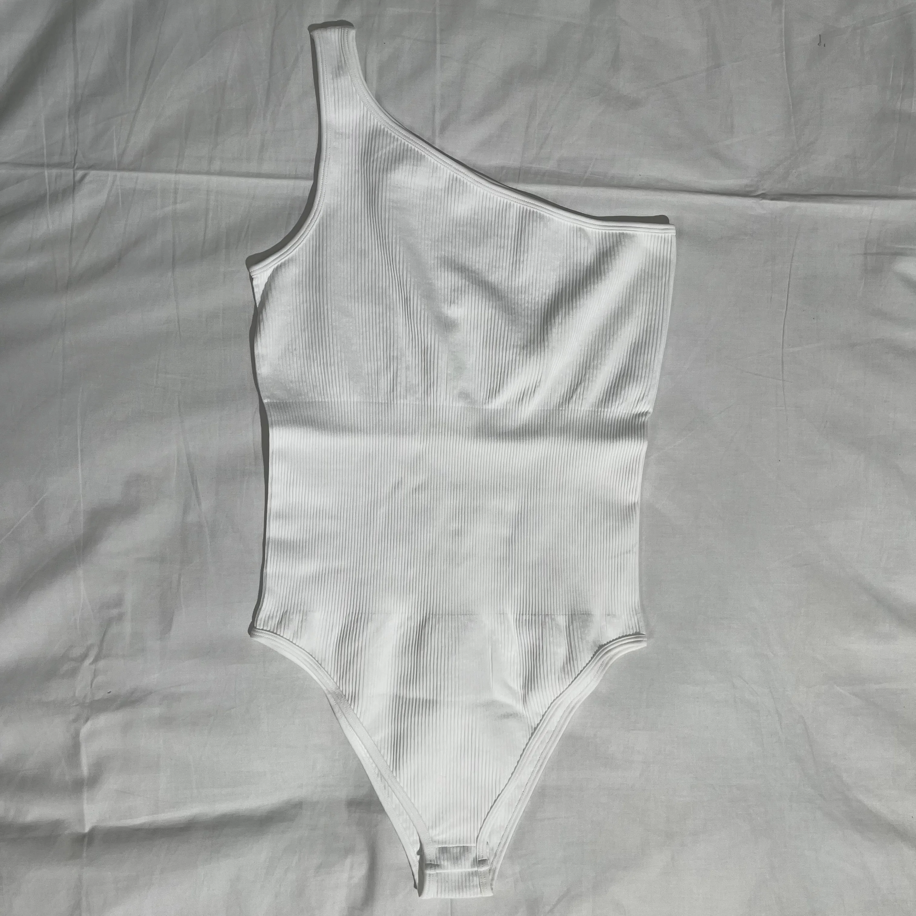 Factory Customized New Women's Sexy Ribbed One Piece Sleeveless Ribbed ...