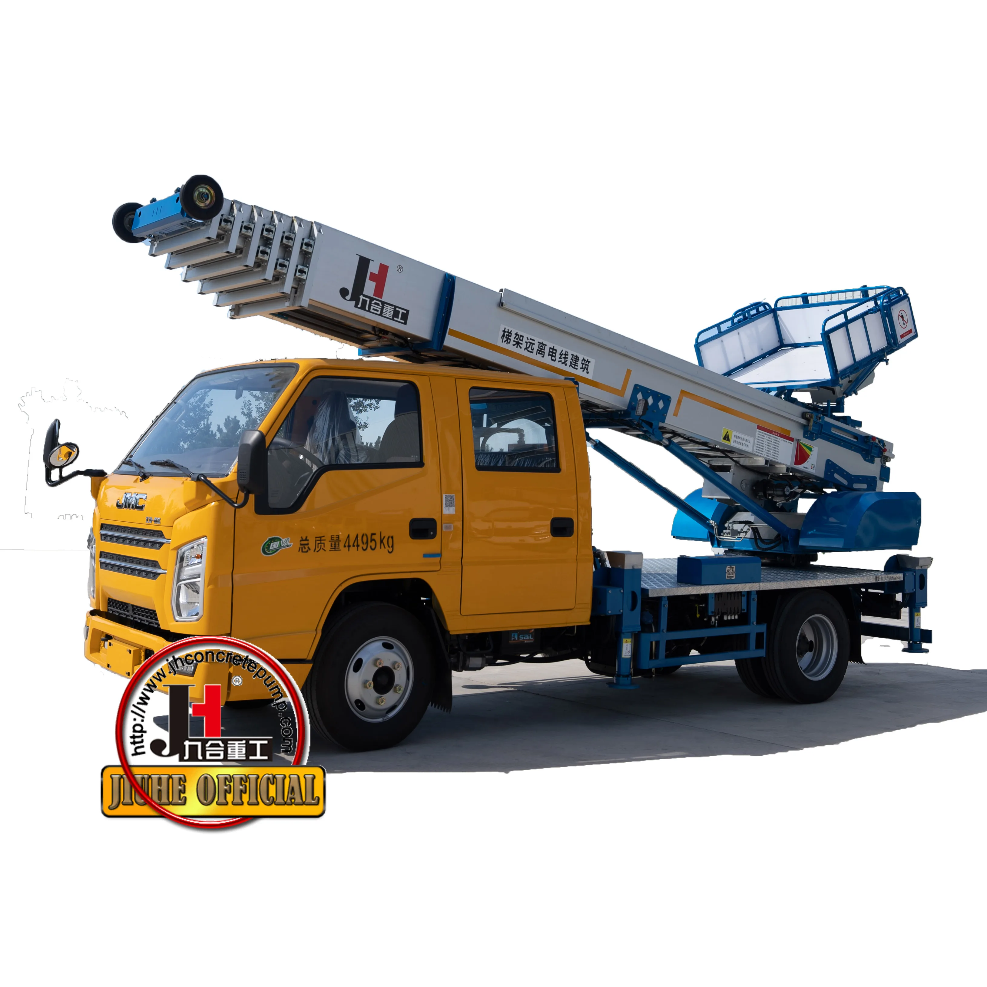 32m 36m Aerial Ladder Platform Truck 4x2 New Jiuhe Telescopic Boom ...