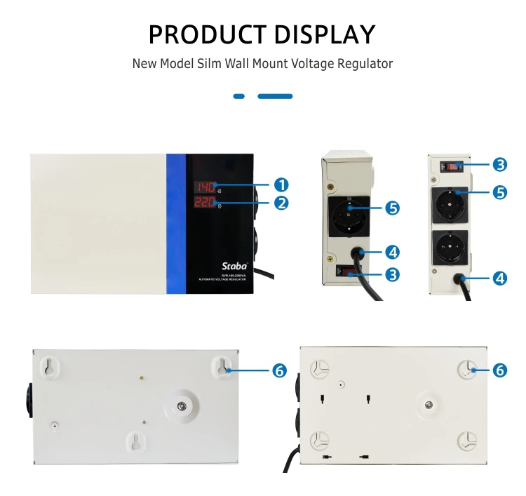 230/220v Ac 1000w/1000va Single Phase Digital Power Automatic Voltage ...