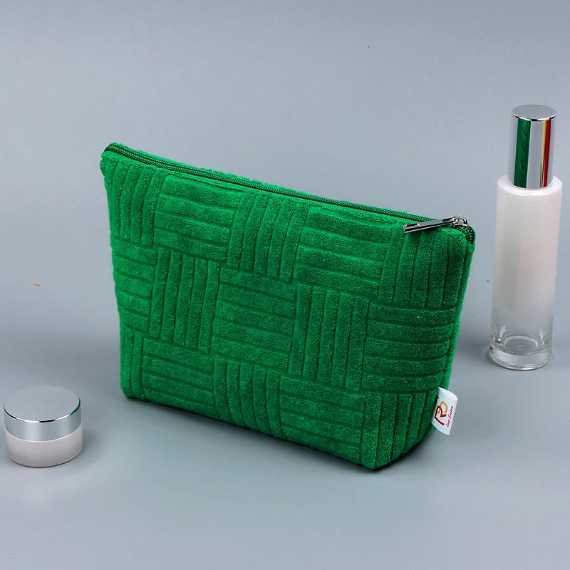 Terry Cloth Toweling Soft Fabric Cosmetic Bag Promotional Towel Fabric ...