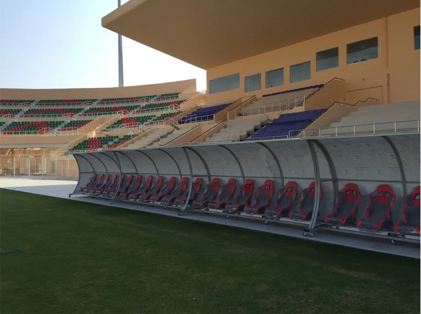 Durable Polycarbonate Seats for Multi Use Sports Fields