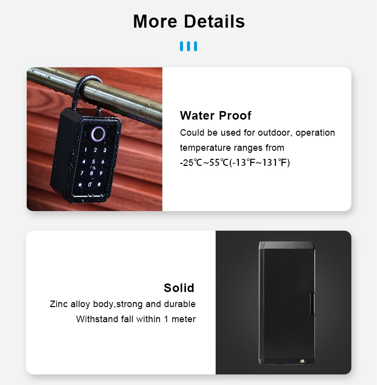 Outdoor Wall Mount Smart Key Safe Box - Secure & Convenient