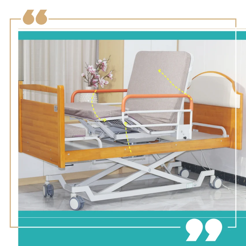 Luxury Home Care Electric Rotation Bed,Hospital Electric Adjustable ...