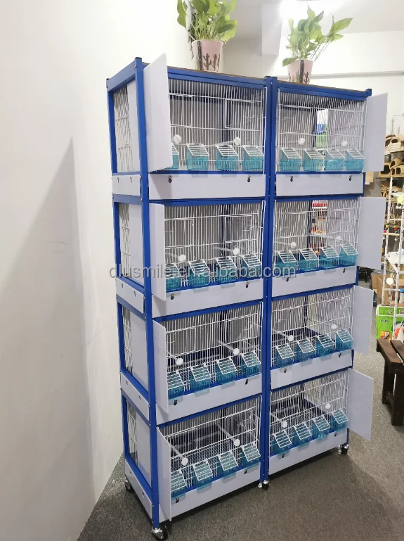 Factory Oem Odm Stack And Lock Double Breeder Cage Aviary Breeding Bird ...