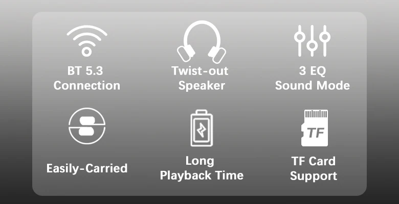 DOQAUS VOGUE3 Wireless over-Ear Headphones for Travel & Work