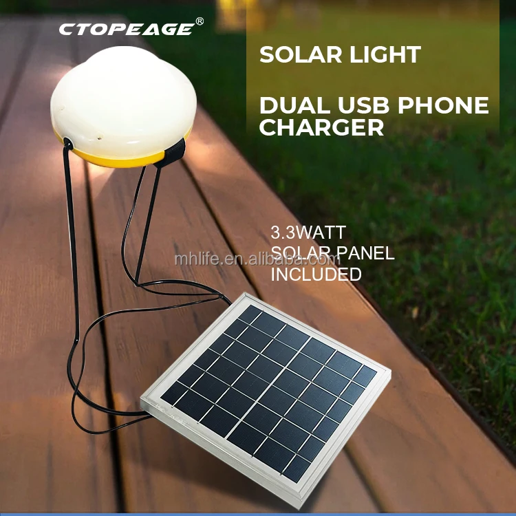 Remote Controller 1w Led Solar Lantern With Mobile Charger Portable Led ...