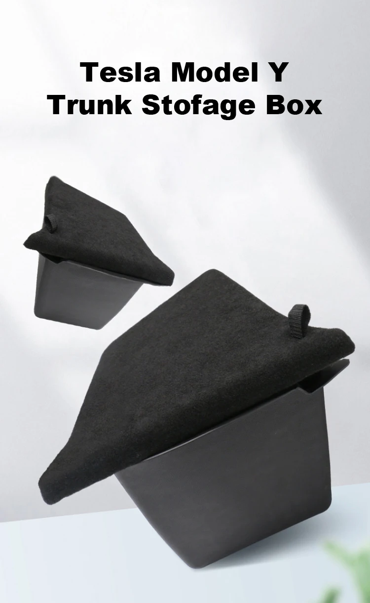 Tesla Model Y Trunk Side Storage Box Tail Pad Interior Modification ...