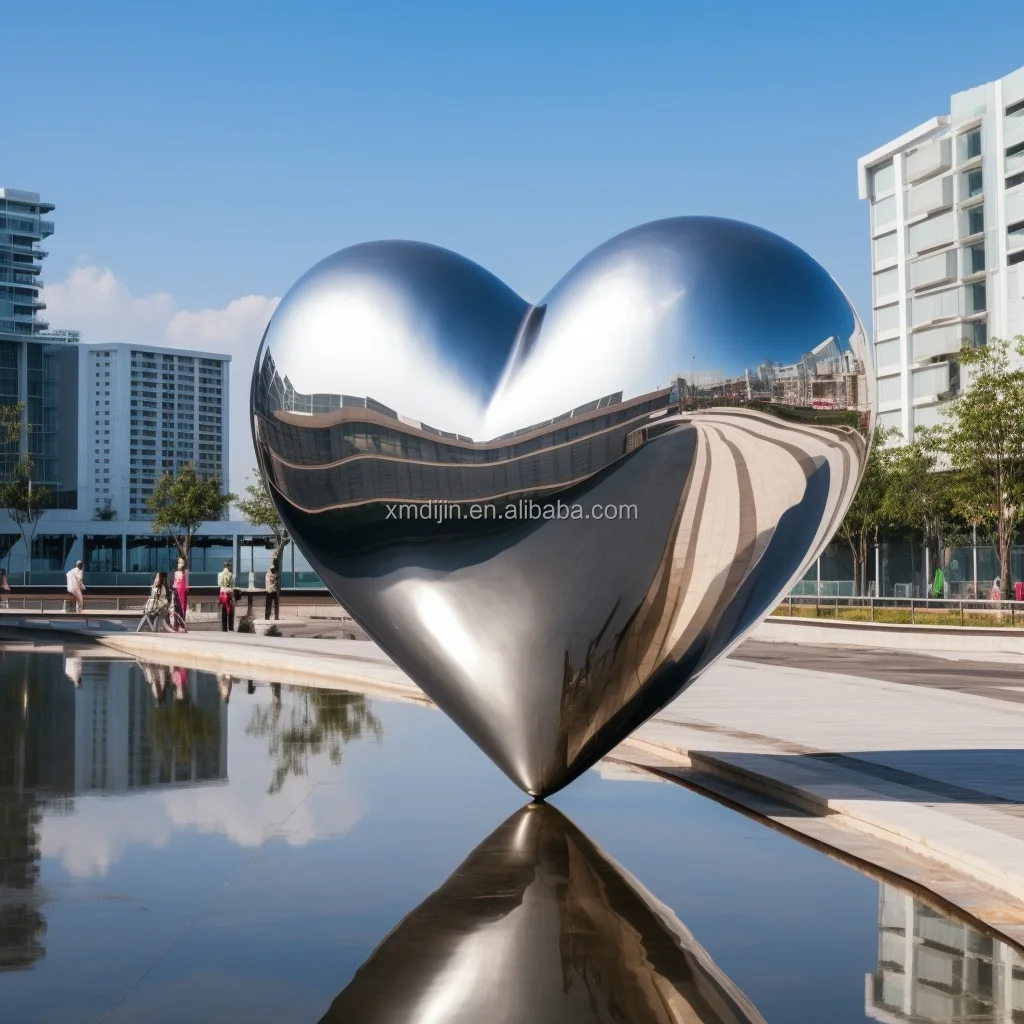 Hot Sale Large Stainless Steel Abstract Art Installation Metal Fountain ...