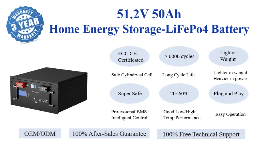 Stacked Rack-mounted Lifepo4 Lithium Battery 48v 50ah 51.2v 100ah 150ah ...