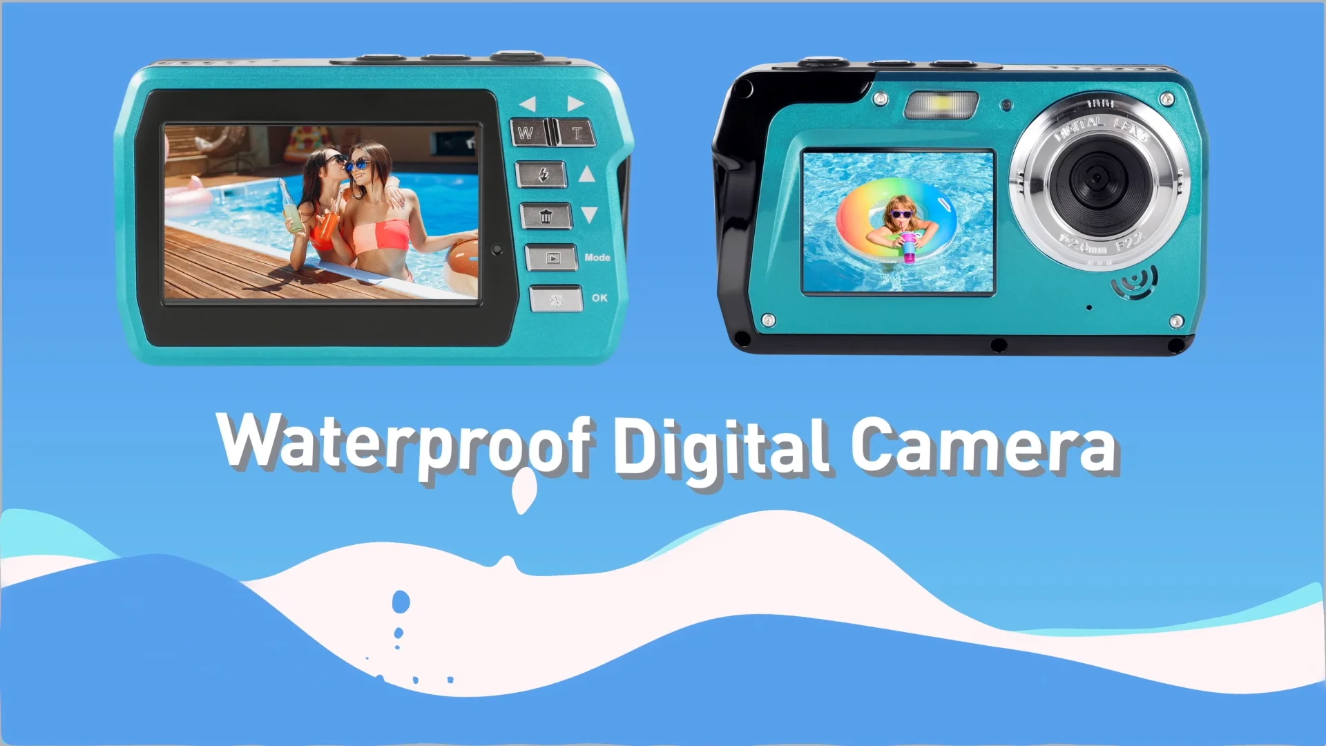 Waterproof Camera 56mp Underwater Cameras Uhd 4k/30fps Video Recorder ...