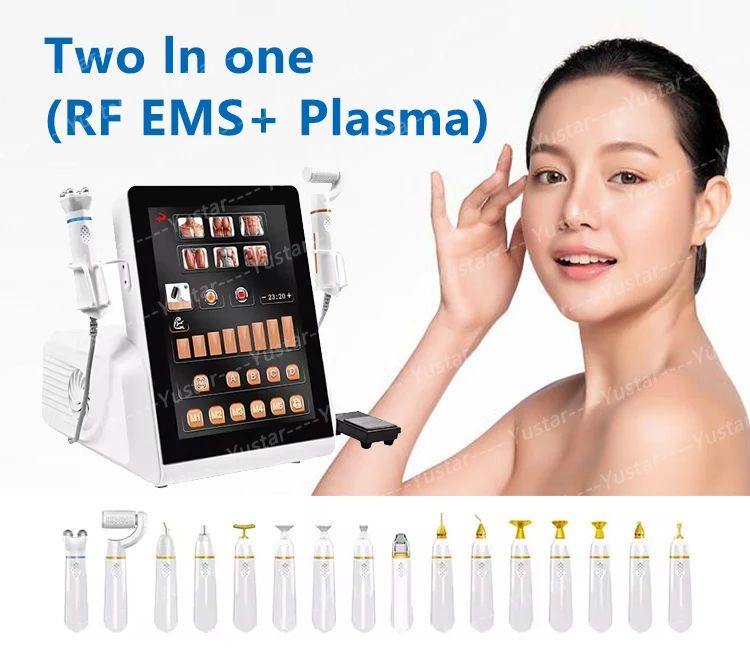 High Quality 2 In 1 Ems Rf Cold Jet Plasma Machine Skin Rejuvenation ...