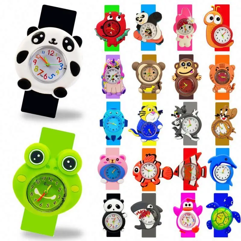 Cartoon Styles Digital Slap Children Kids Watch Cute 3D Cartoon Animal ...