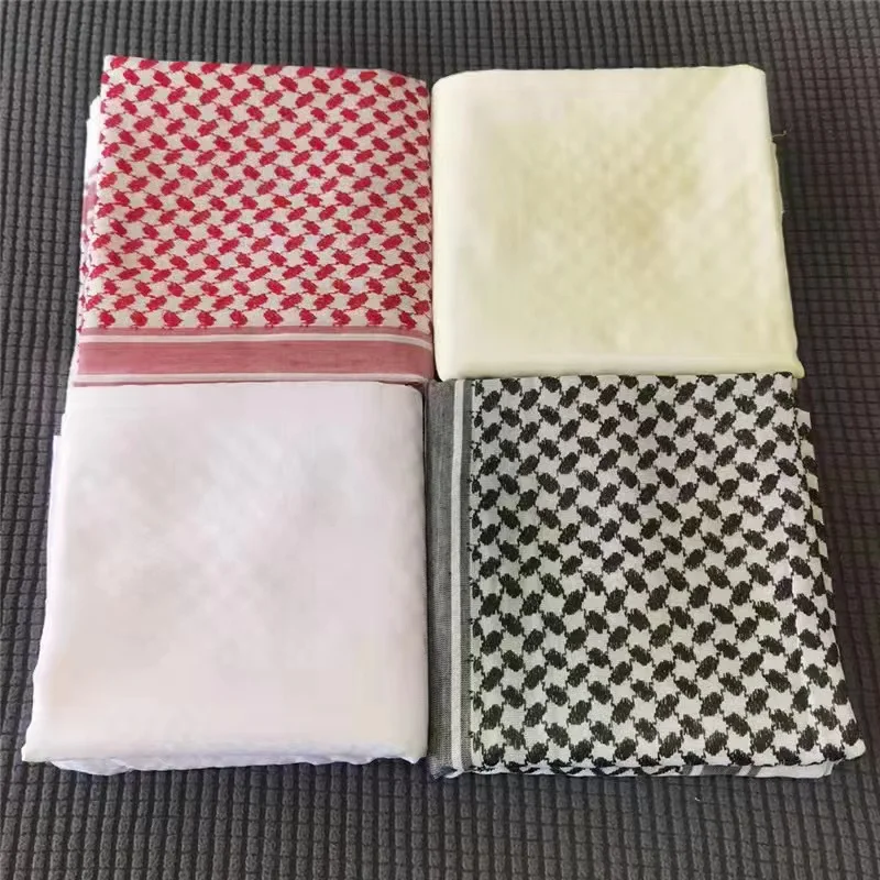 Men Shemagh Keffiyeh Scarf Palestinian Yaser Arafat Style Keffiyeh Head ...