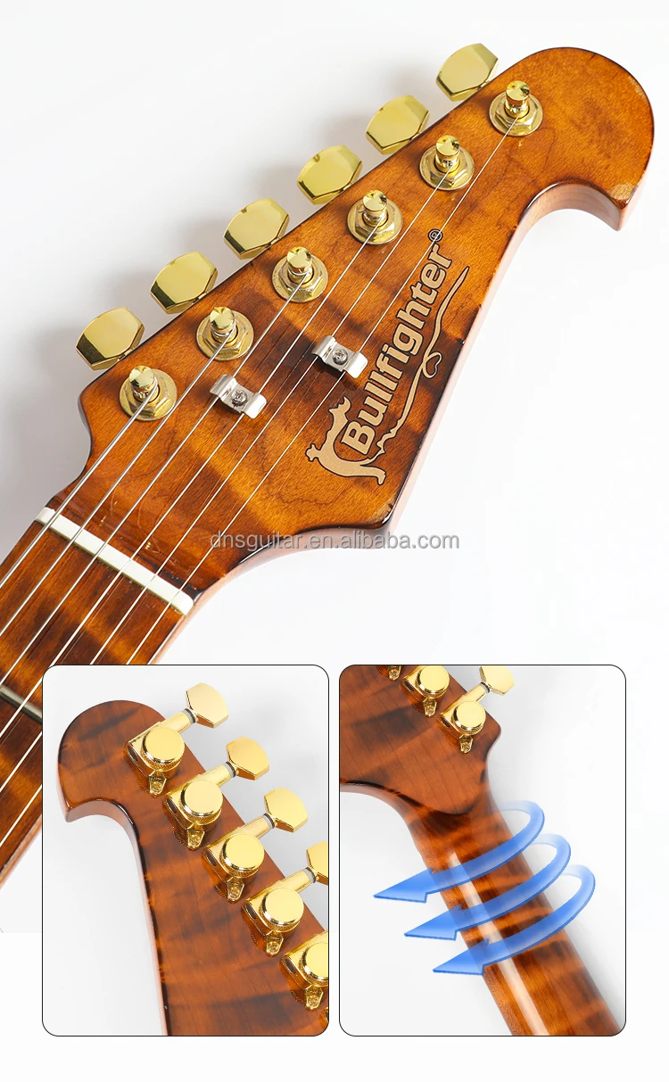 Custom St Model Diy Kit Vintage Guitar Electric String Instrument 7/8 ...