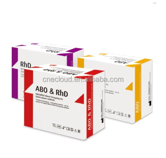Accurate 100% Sensitive ABO & Rhd Blood Grouping Test Kit