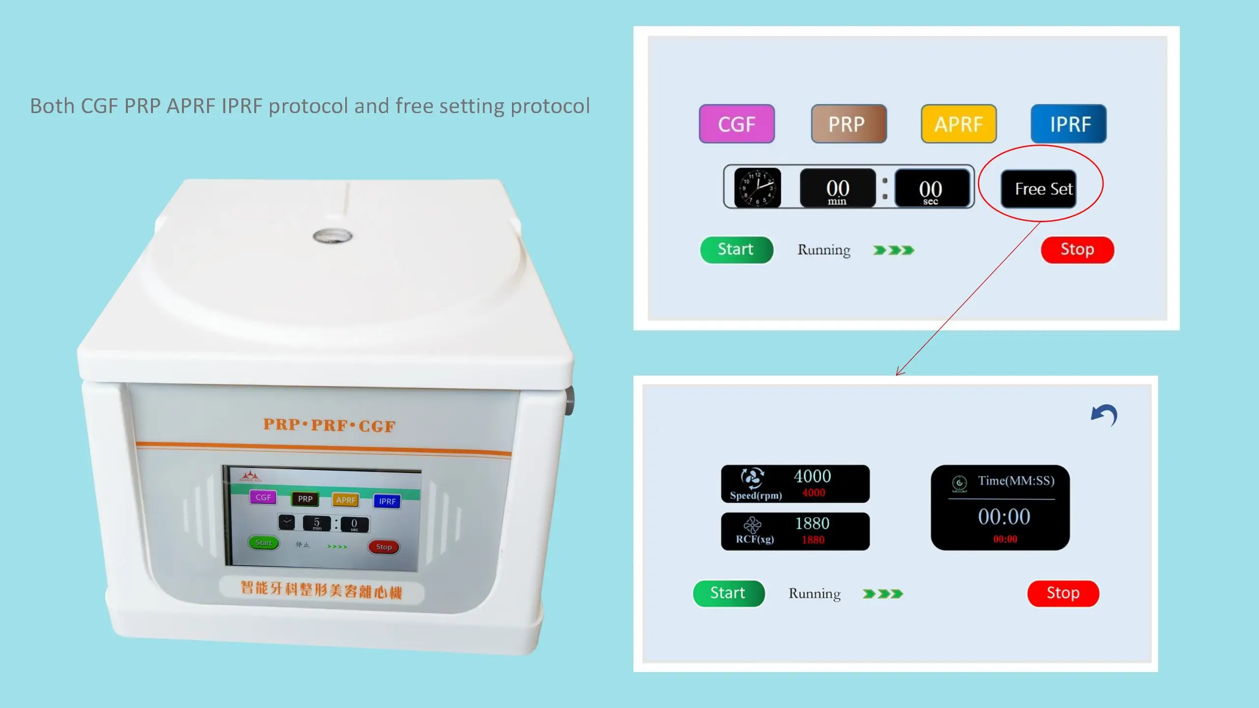 Smart Size Angle Prp I-prf A-prf Cgf Platelet Rich Plasma Lcd Display Centrifuge Td4a - Buy ...