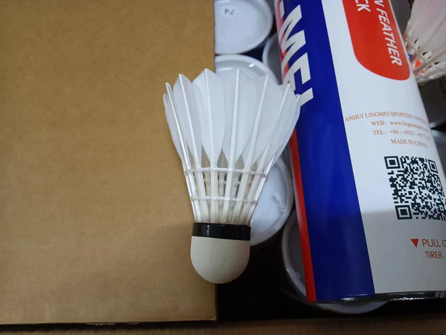 Wholesale Goose Feather Shuttlecock - Lingmei 90pro