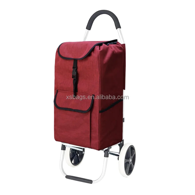 Collapsible Shopping Trolley - Durable & Foldable Design