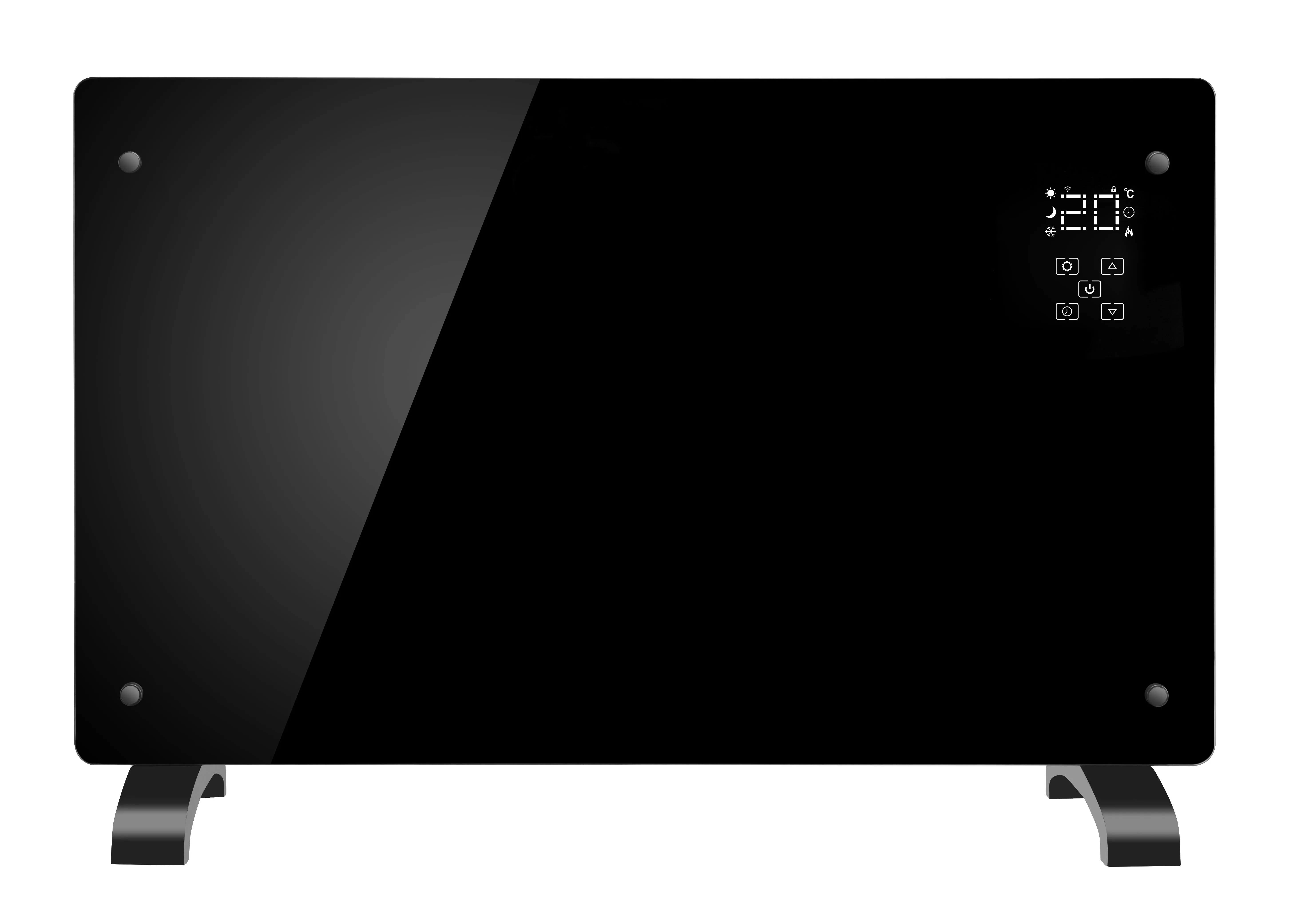 Types Home Electric Infrared Wall Panel Convector Heater Wall Glass ...