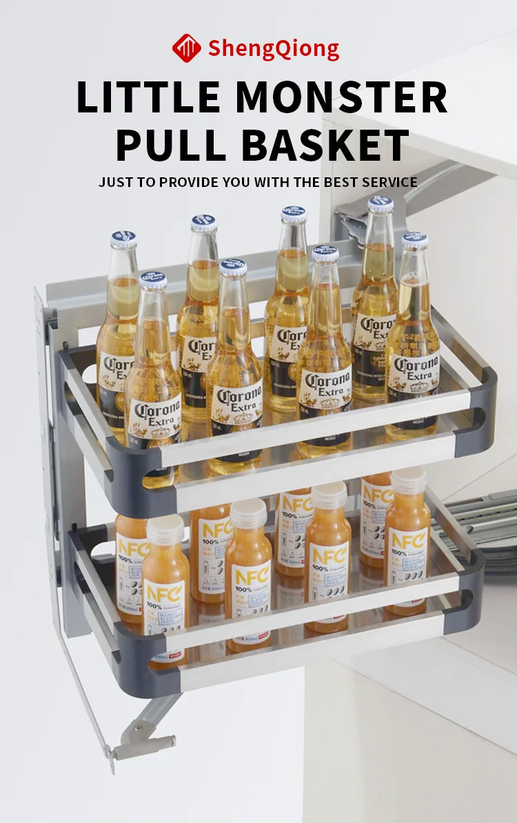 Corner Pull Basket Kitchen Cabinet Little Monster Full Open Corner ...