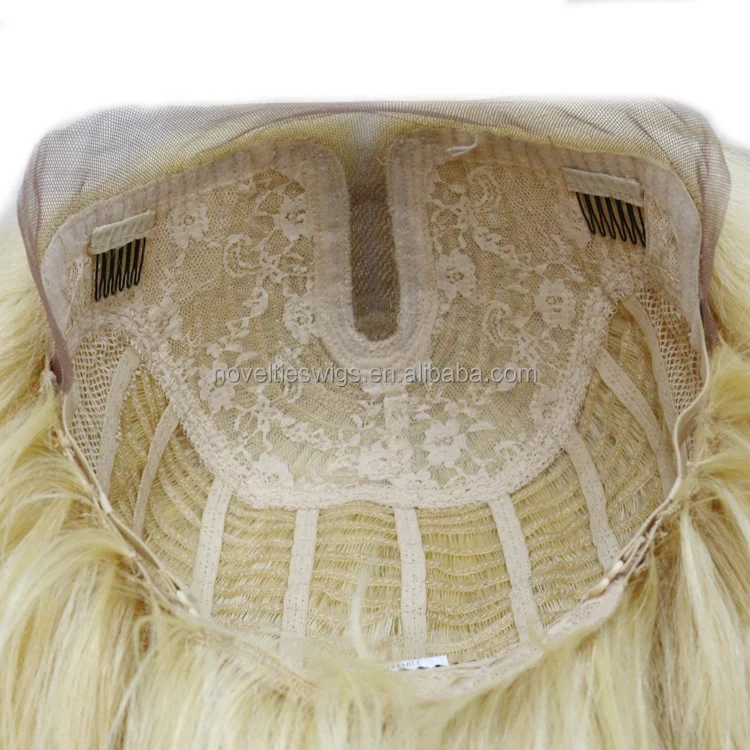 Novelties 40 Inch Golden Blonde Lace Front Wig Blonde Synthetic Lace ...