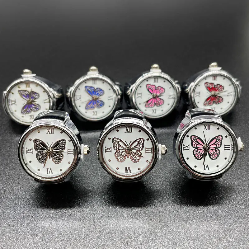 Vintage All Types Small Finger Watch Ring Dial Quartz Elastic ...