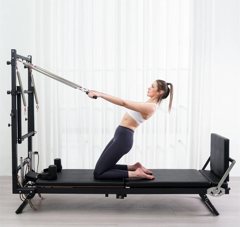 Portable Pilates Reformer Foldable Reformer Professional Machine De ...