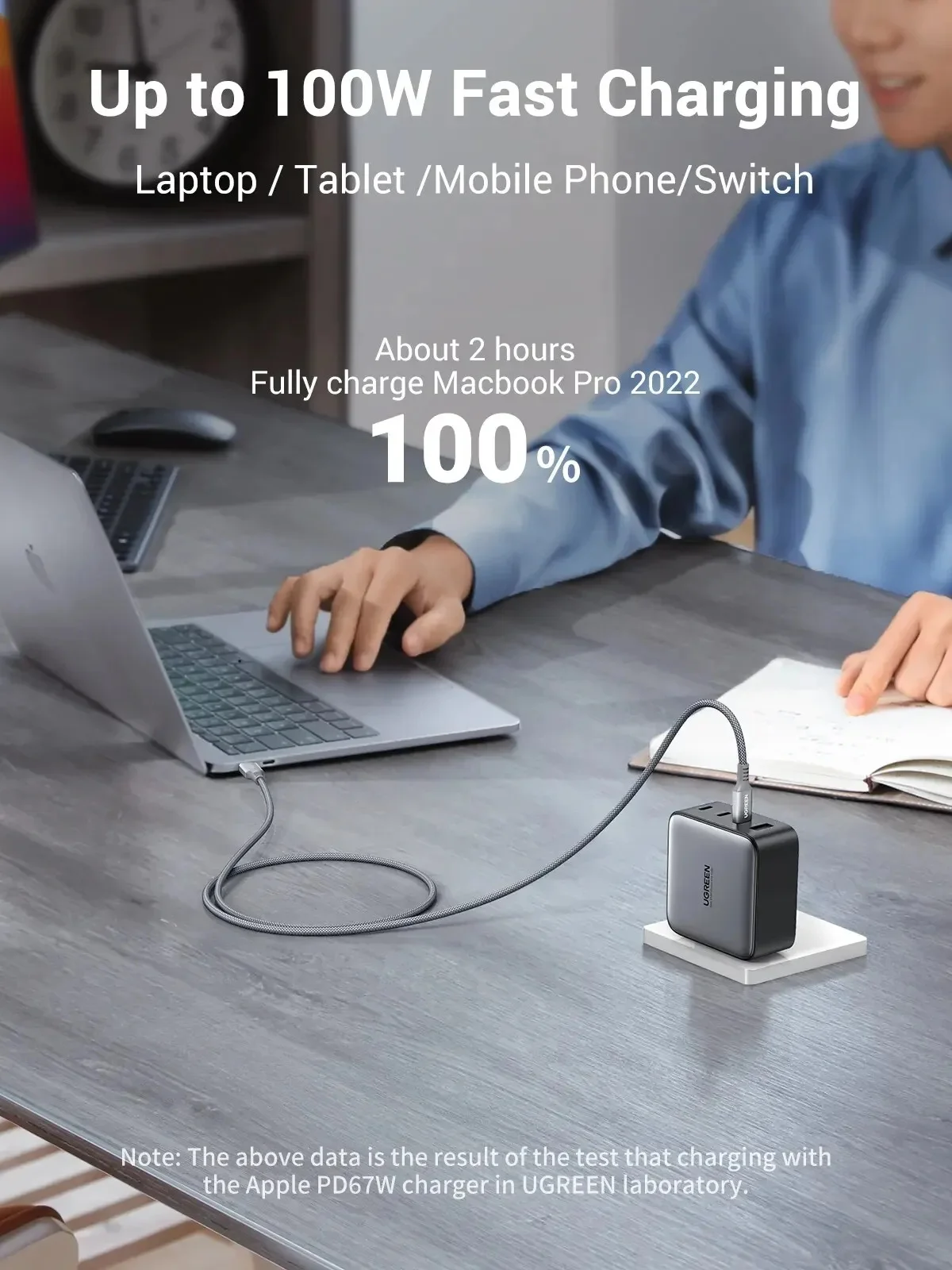 UGREEN 100W USB C Fast Charging Cable for Iphone 15 & Macbook Pro