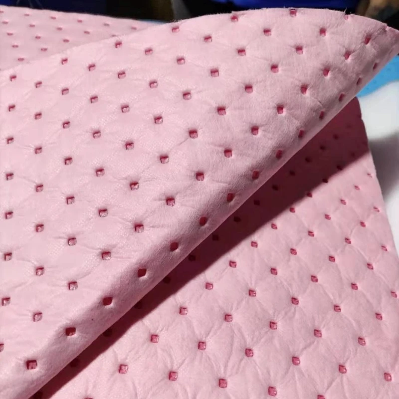 Perforated Dimpled Pink Color Chemical Spill Absorbent Pads Mats - Buy ...