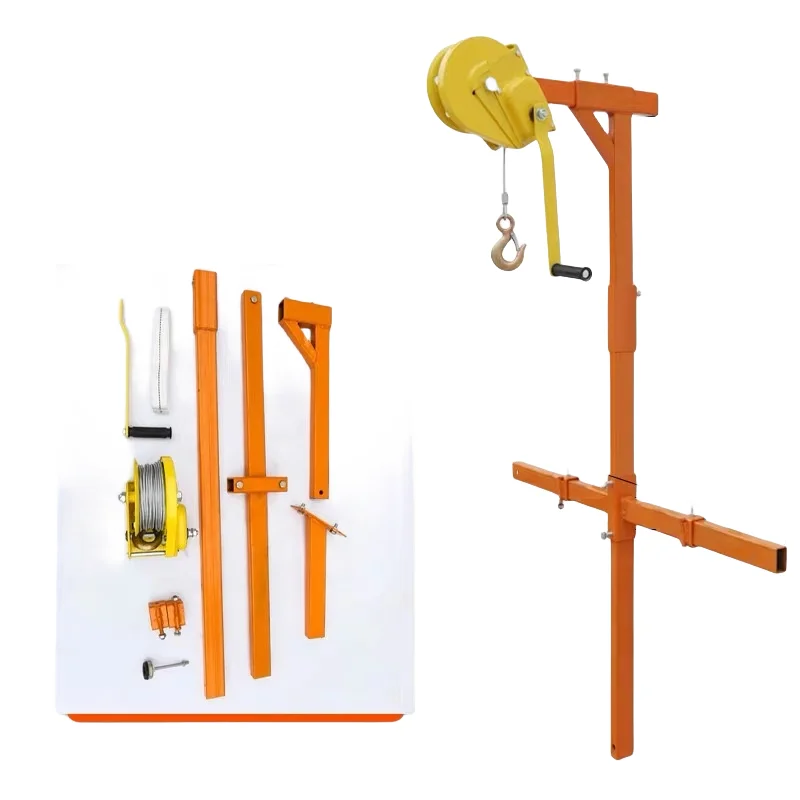 150kg New Stainless Steel Home Crane Portable Crane Lifter With Hand ...