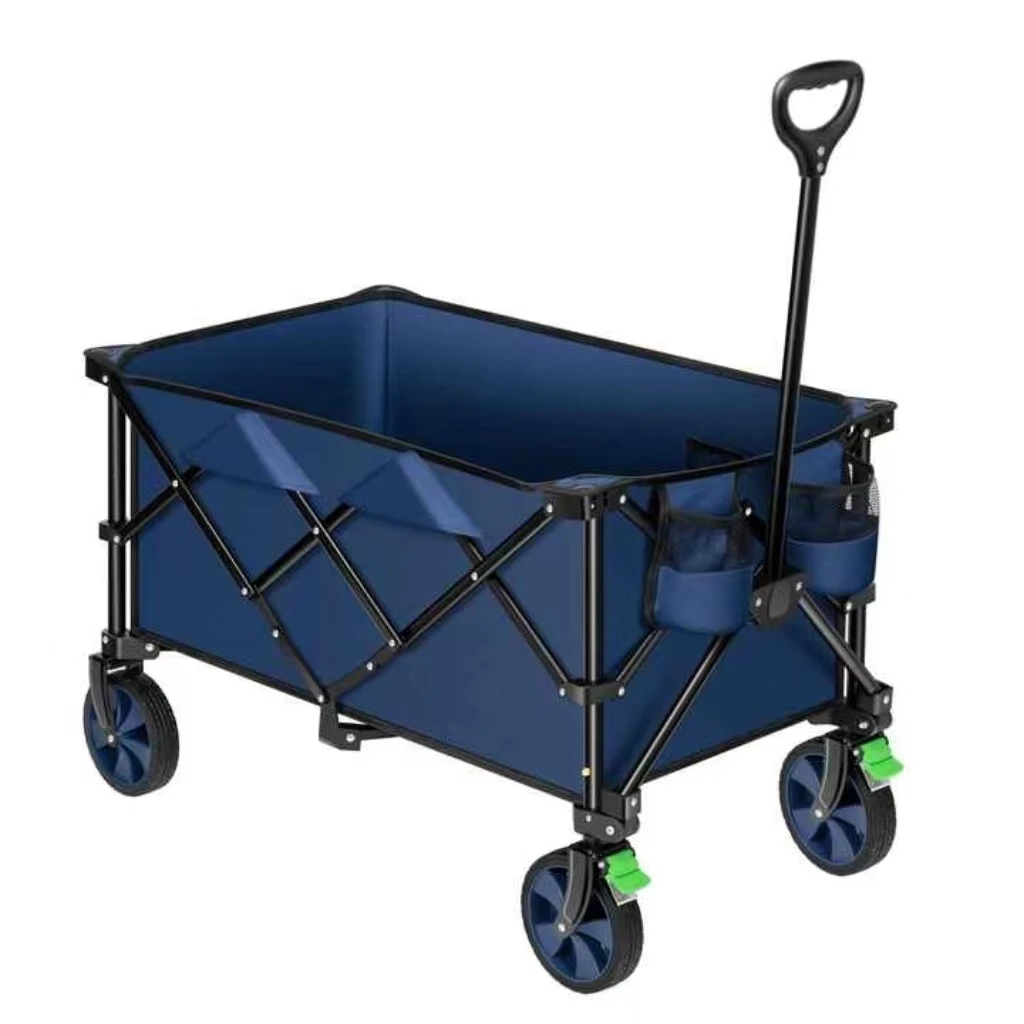 Collapsible Outdoor Utility Wagon Heavy Duty Foldable Courtyard Four ...