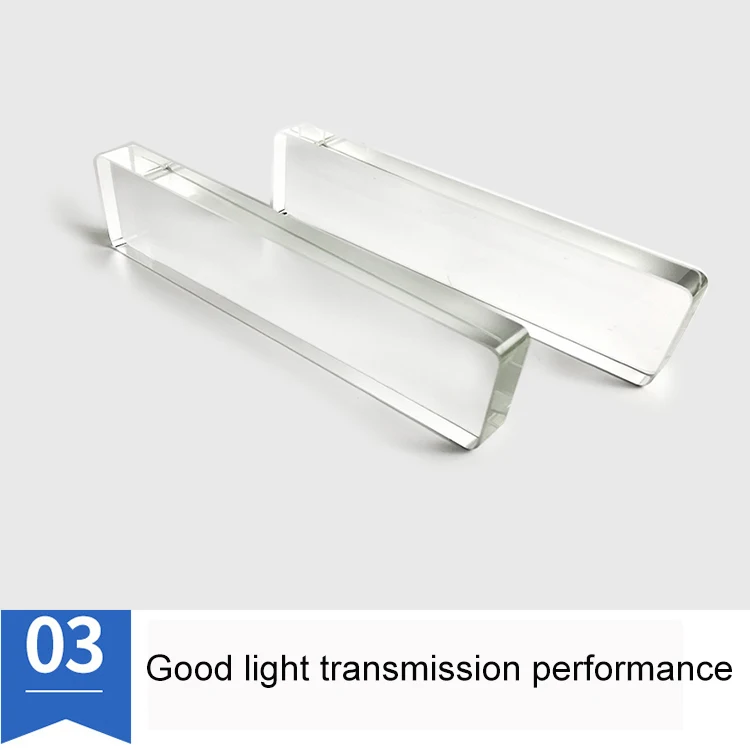 Rectangular Sight Glass Sheet Customizable Size Borosilicate Flat Glass ...