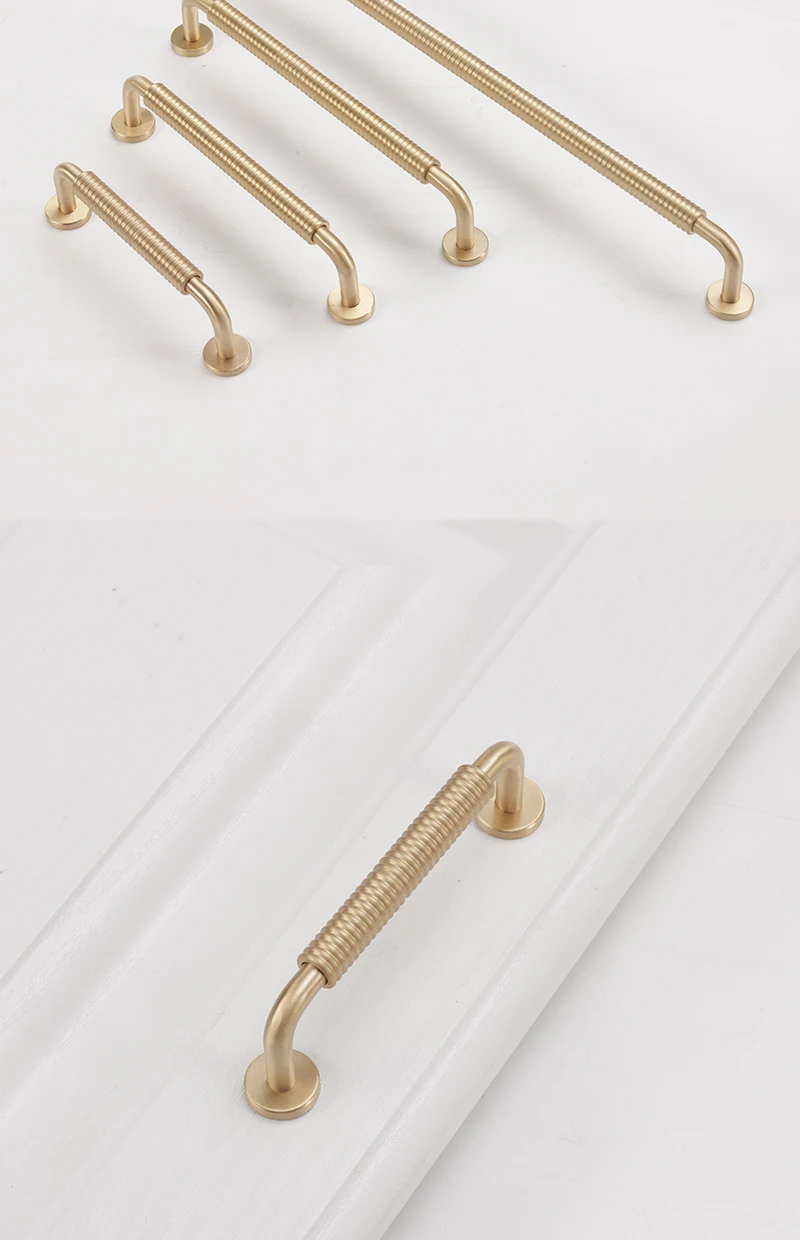 Qiansi Hk0139 Vintage Winding Type Solid Brass Furniture Handle ...