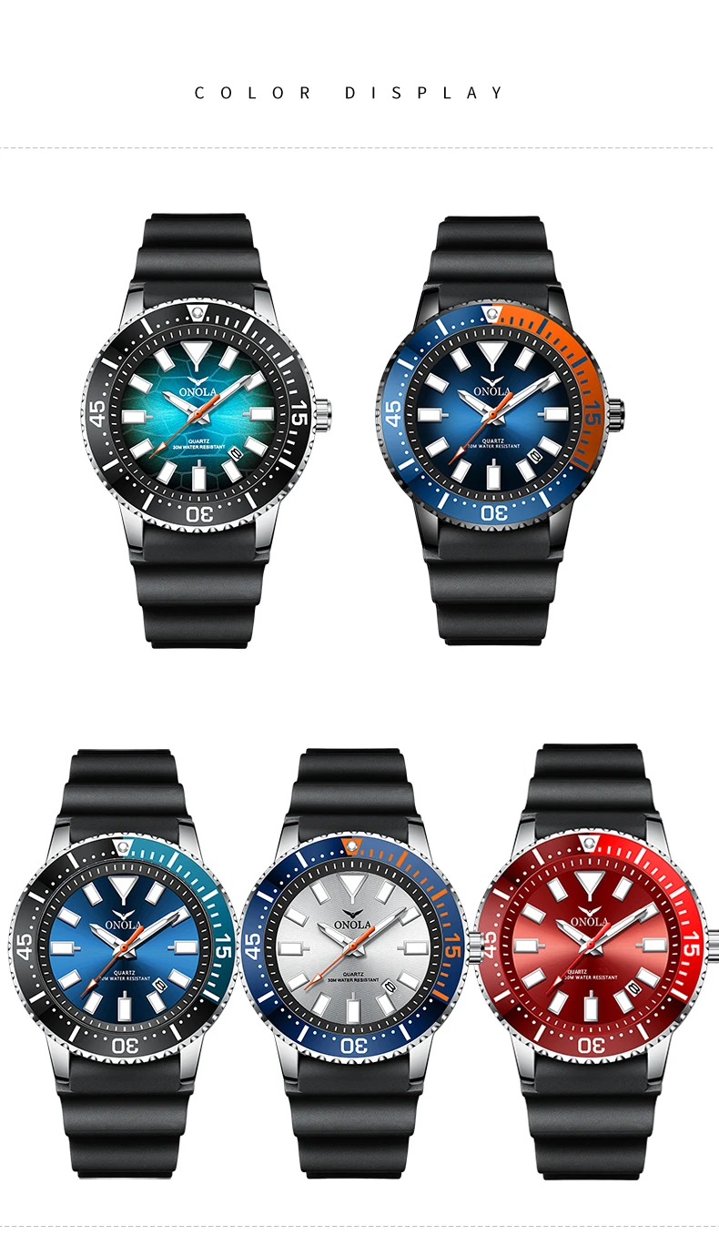 ONOLA 3850 Men's Quartz Sports Watch - Custom OEM Luxury Timepiece with ...