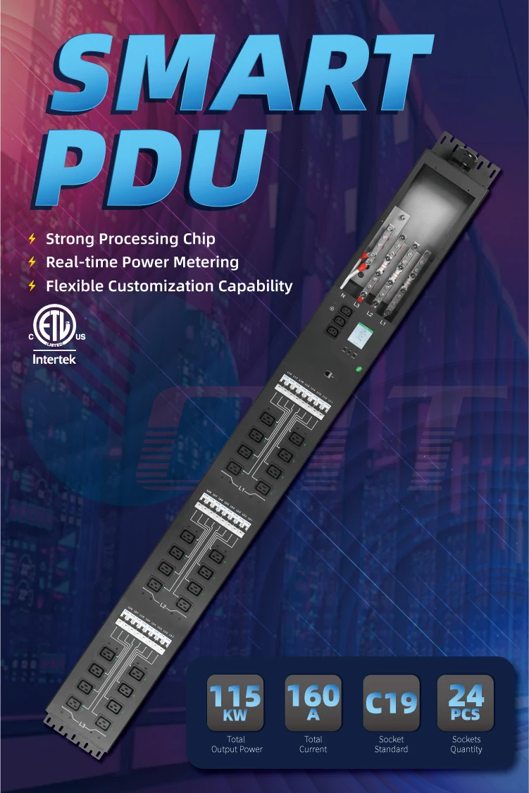 KDA KA3 PDU 100A-200A Smart PDU 30 Bits C19 Sockets 3 Phase