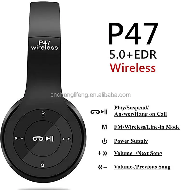 P47 Wireless Headphones - Bestseller with Noise Cancelling
