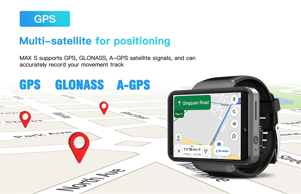 Ticwris Max S 4G Android Smart Watch for Men 2.4" Display Face ID ...