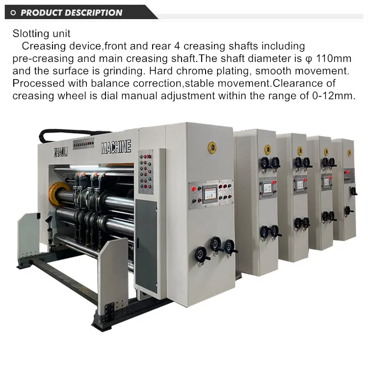 Zl Automatic Computer Corrugated Paper Carton Flexo Printing Slotting ...