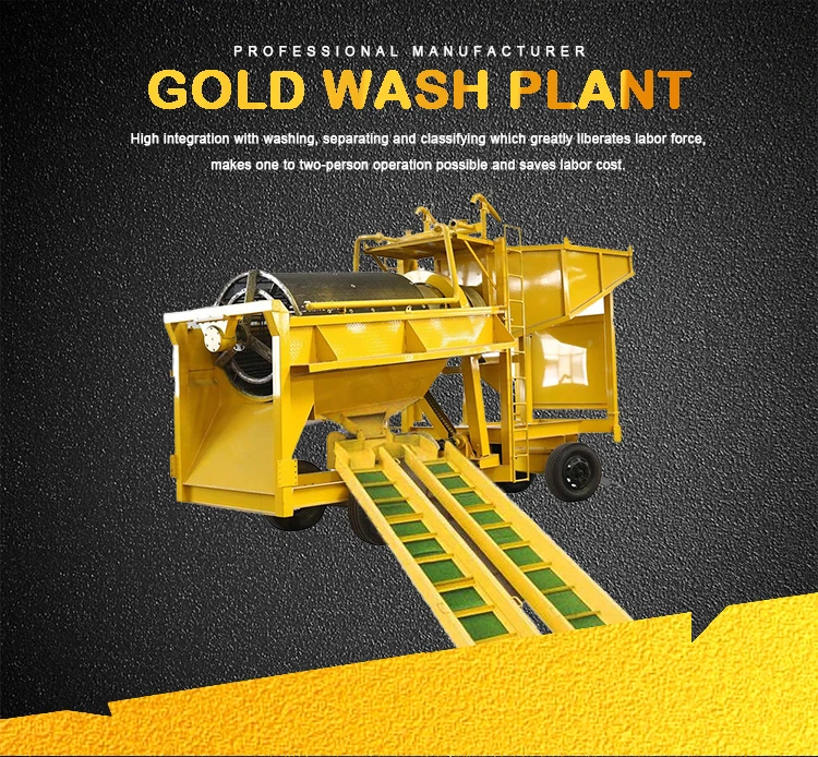 Mobile Gold Diamond Gem Mine Washing Plant Small Scale Alluvial Gold Mining Machinery For ...