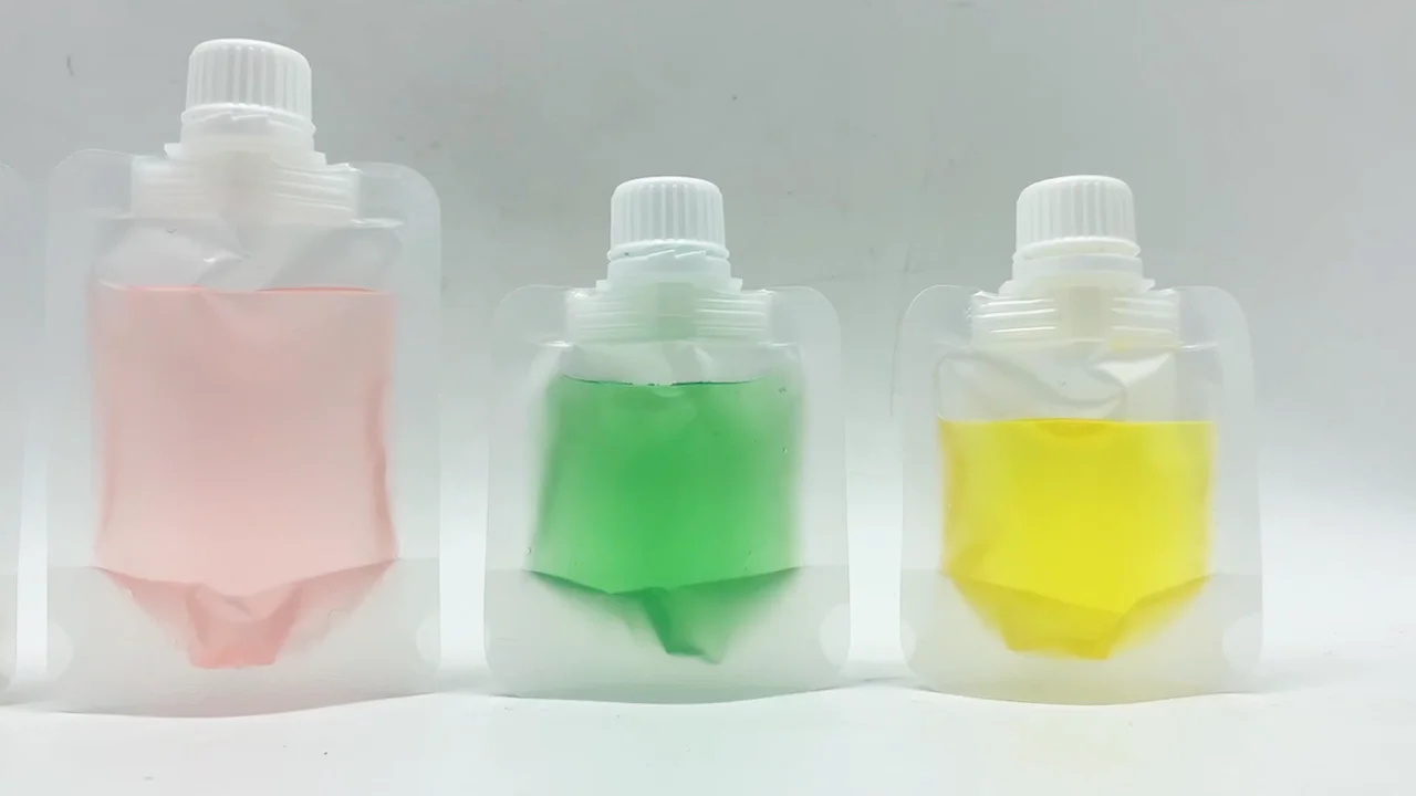 Small Plastic Honey Spout Pouch Aluminum Laminated Foil Pouch With ...
