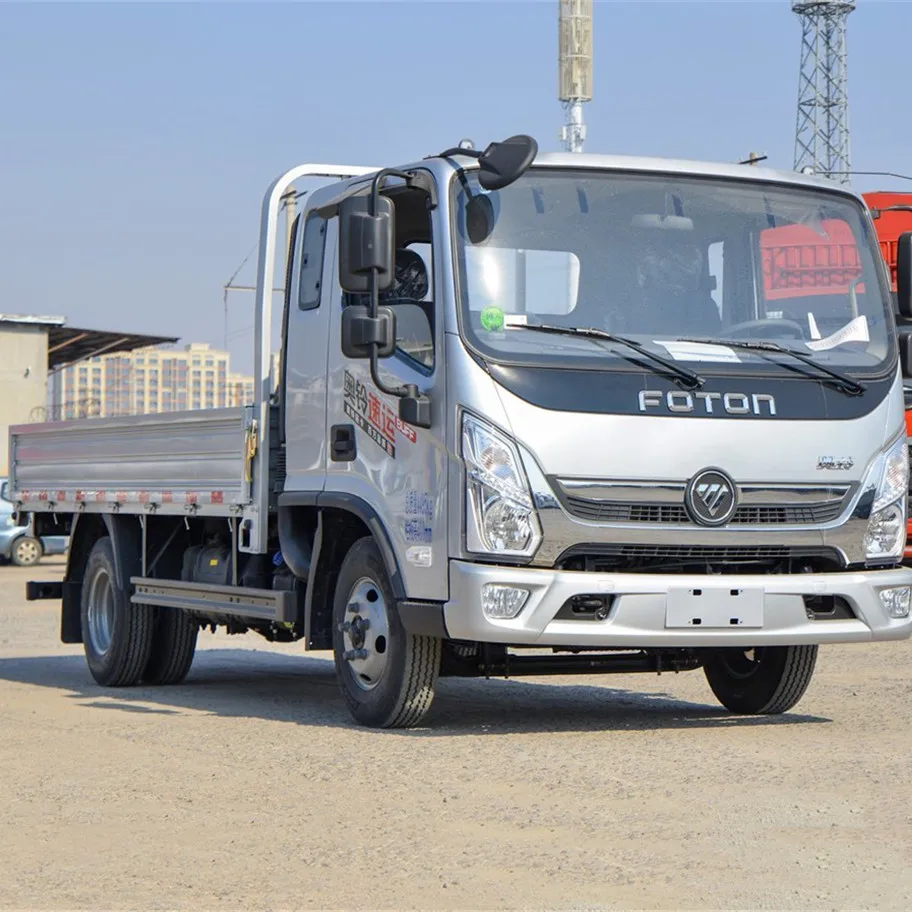 Foton 8 Ton Cargo Trucks Sidewall Cargo Truck 6 Wheels Lorry Truck For ...