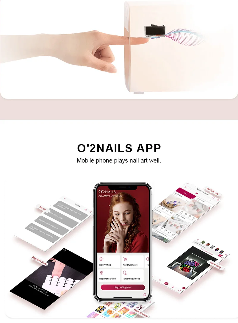 3d Art Nail Printer Digital Manicure Pad Printing Nail Drill Machine ...