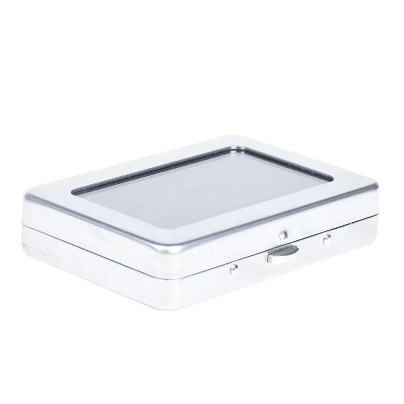 Impressive Black Metal Gemstone Display Box Package - Buy Black/white ...