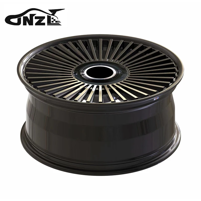 Custom Forged Wheel Rims 5x127 22 Inch 5 Holes Glossy Black Alloy ...