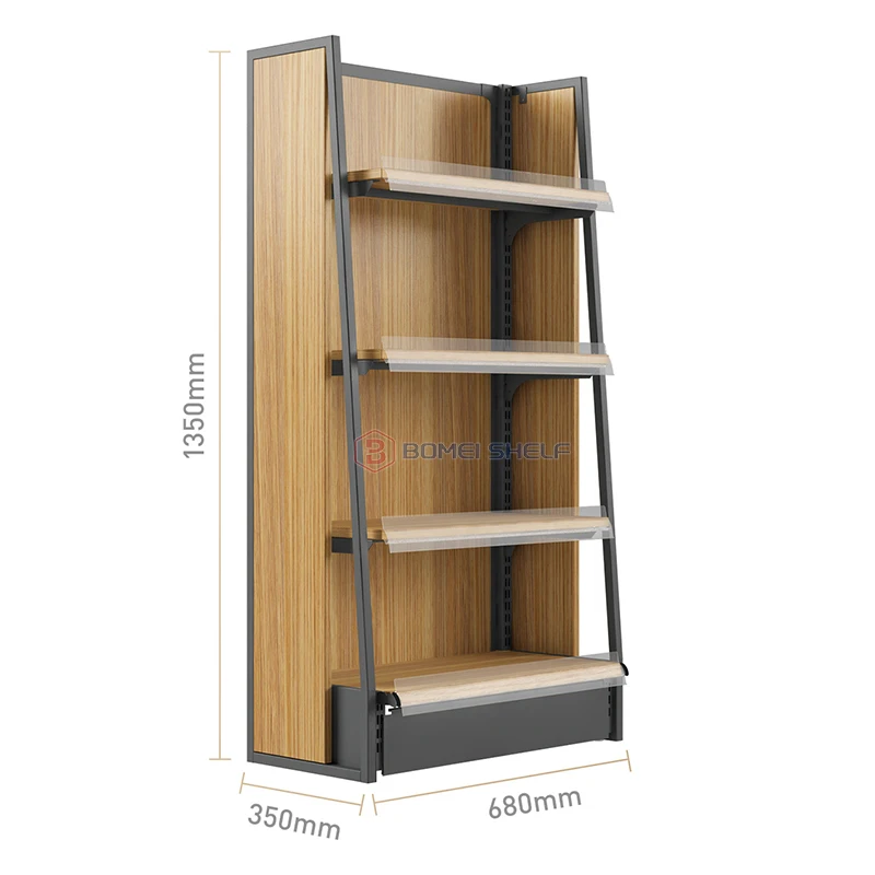 Adjustable Disassembled Convenience Store Supermarket Gondola Shelving ...