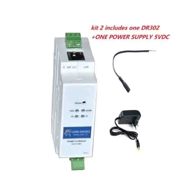 DIN-Rail Modbus RS485 SERIAL port TO Ethernet Converter USR-DR302 bidirectional transparent ...