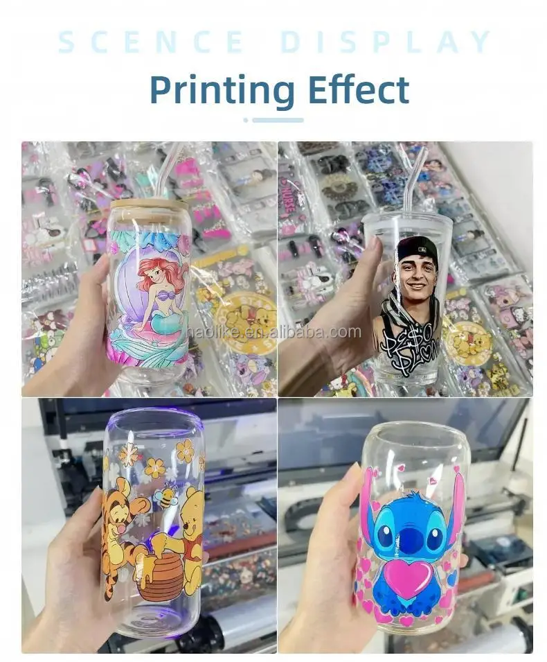 DTF Sticker Printer UV Printing Machine for Bottle Wraps