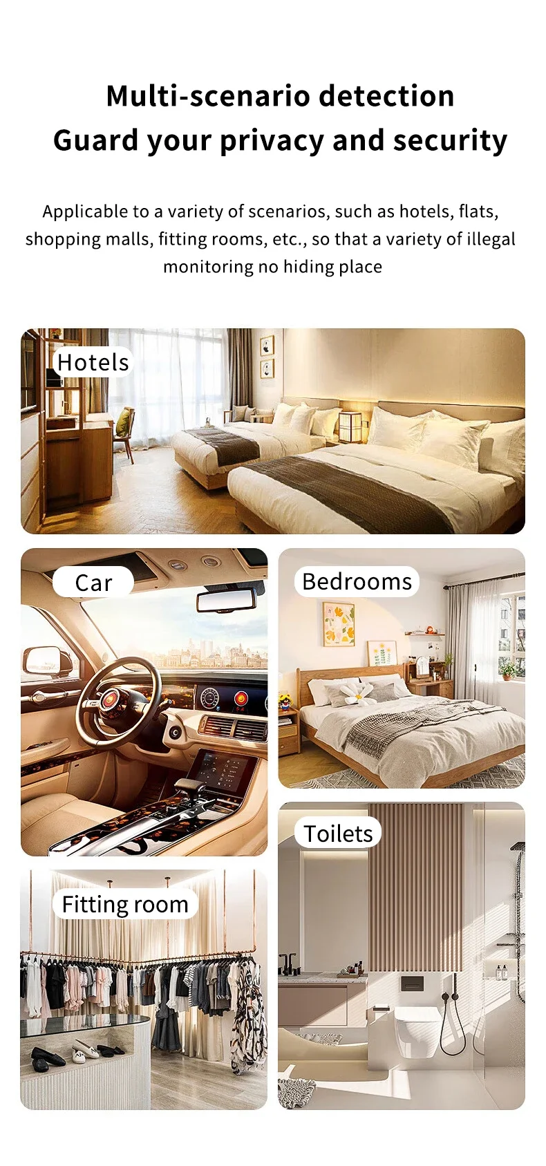 T02 Mini Smart Hidden Camera Infrared Detector - High Sensitivity