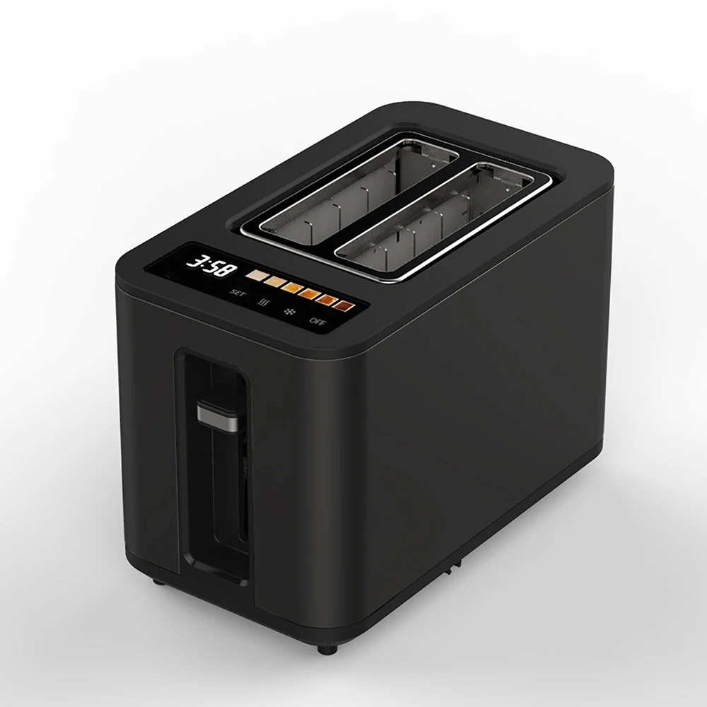 Commercial Electric 2 Slice Digit Toaster Black Smart Touch Panel Bun ...