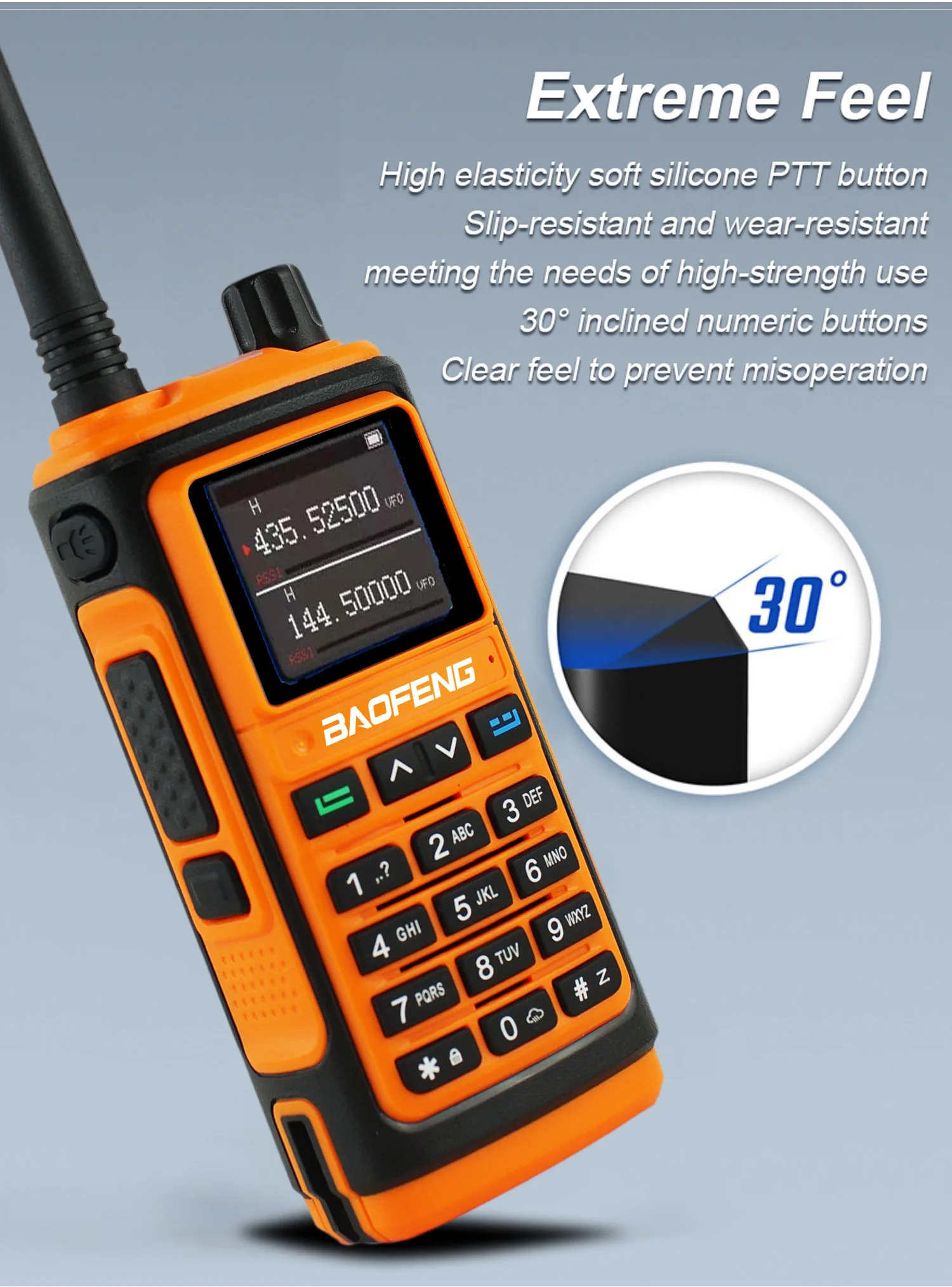Baofeng Uv-17h Uhf Vhf Analog Woki Toki Boafeng Dual Band Walkie Talkie ...